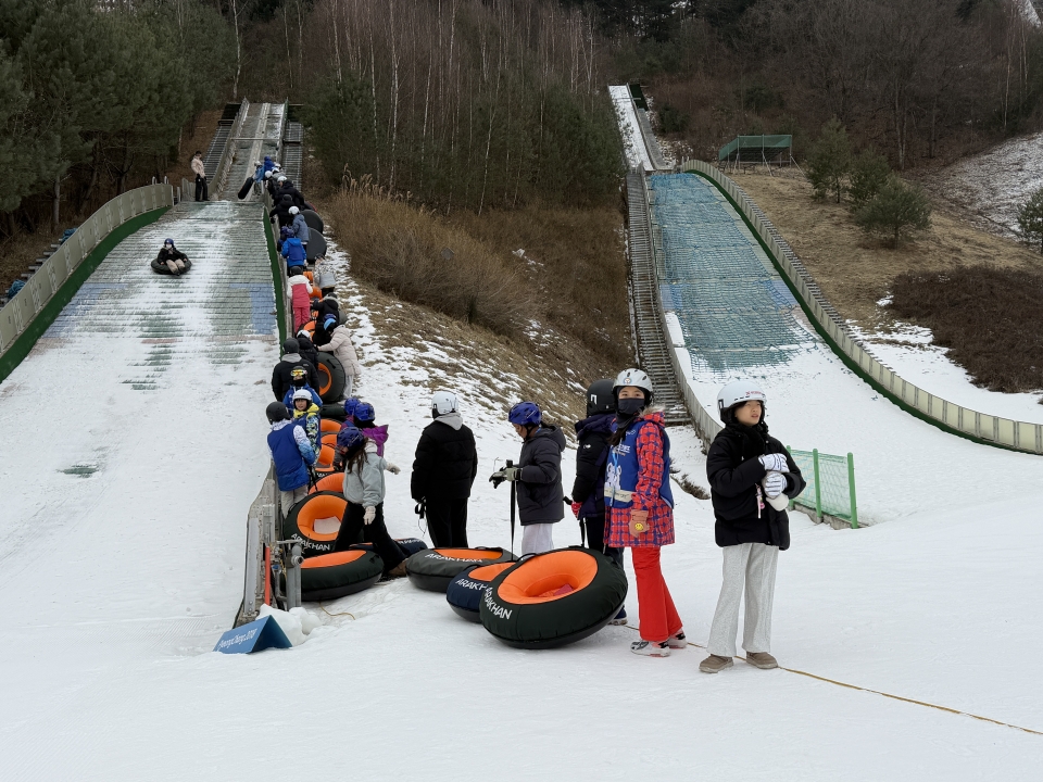 설원 누비며 도전정신과 불심도 쑥쑥 키워
